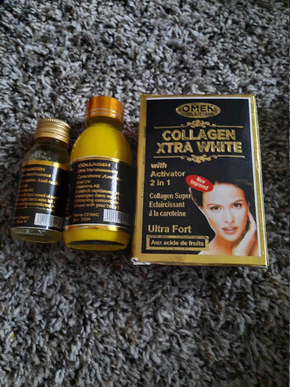 Collagen xtra white whitening serum with activator(2 in 1 pack ...