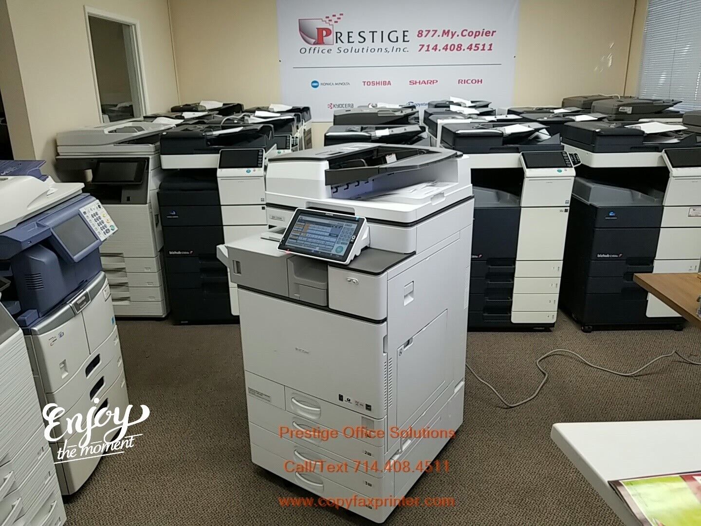 Ricoh MP C3504 Color Copier Printer Scanner- Low Meter Count! - Copiers