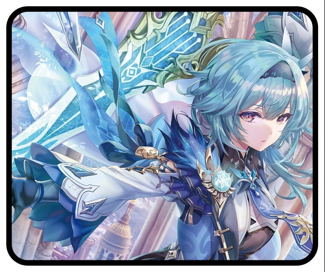 Eula Lawrence - Genshin Impact Lock Edge Gaming Anime Mouse Pad ...