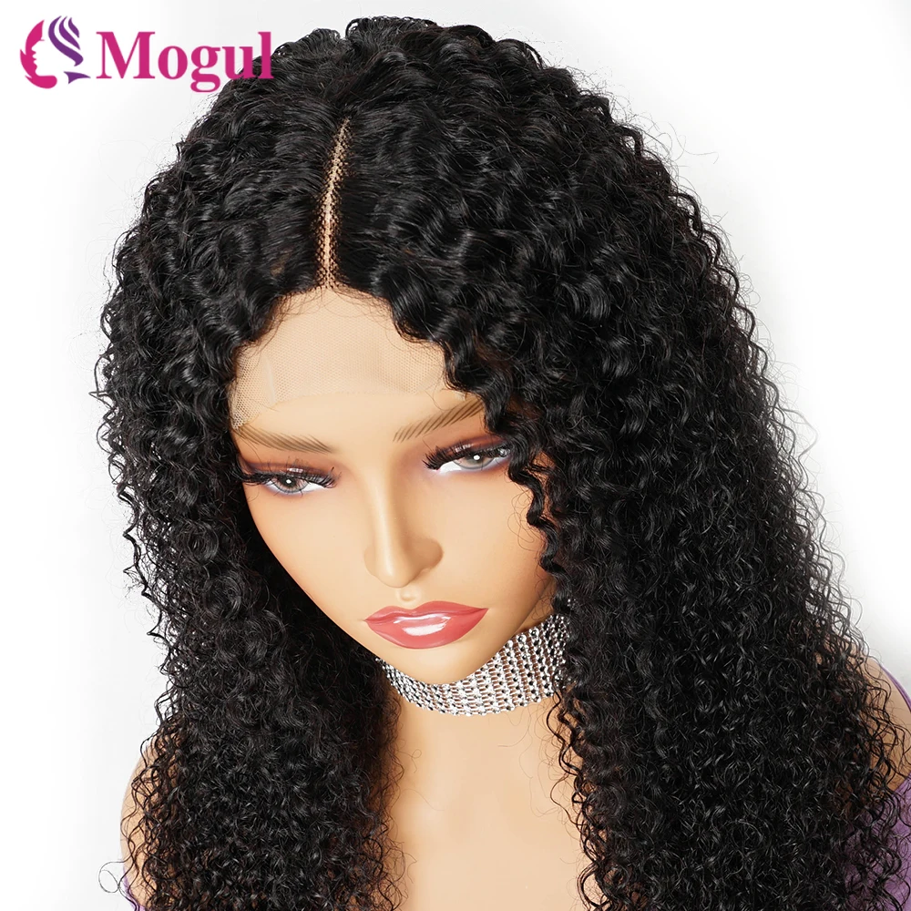Jerry Curly 13x4 Lace Front Wig Free Middle Part Transparent Pre ...