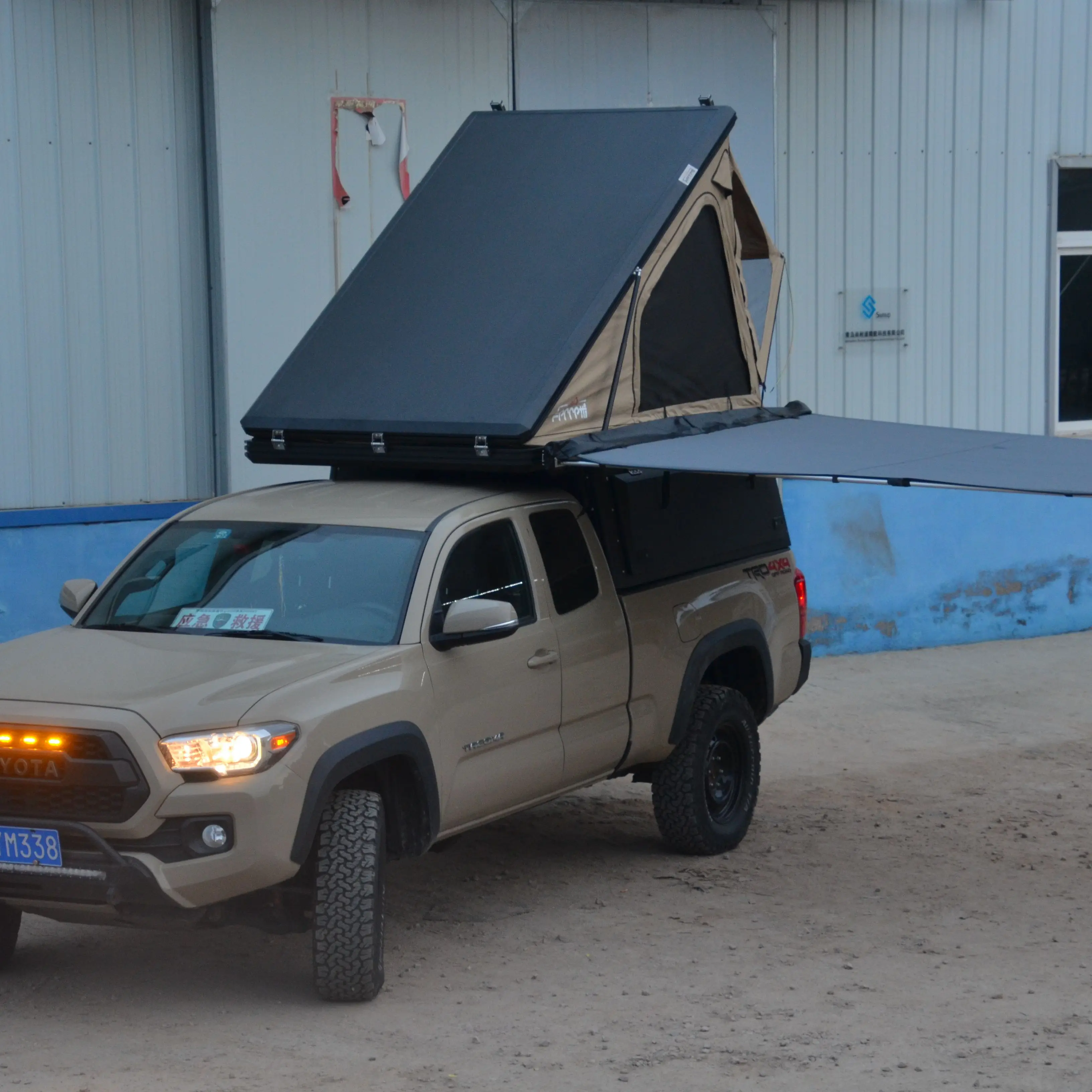 The Lightweight Pop-Top Truck Camper Tent Adapt to Toyota Tacoma ...