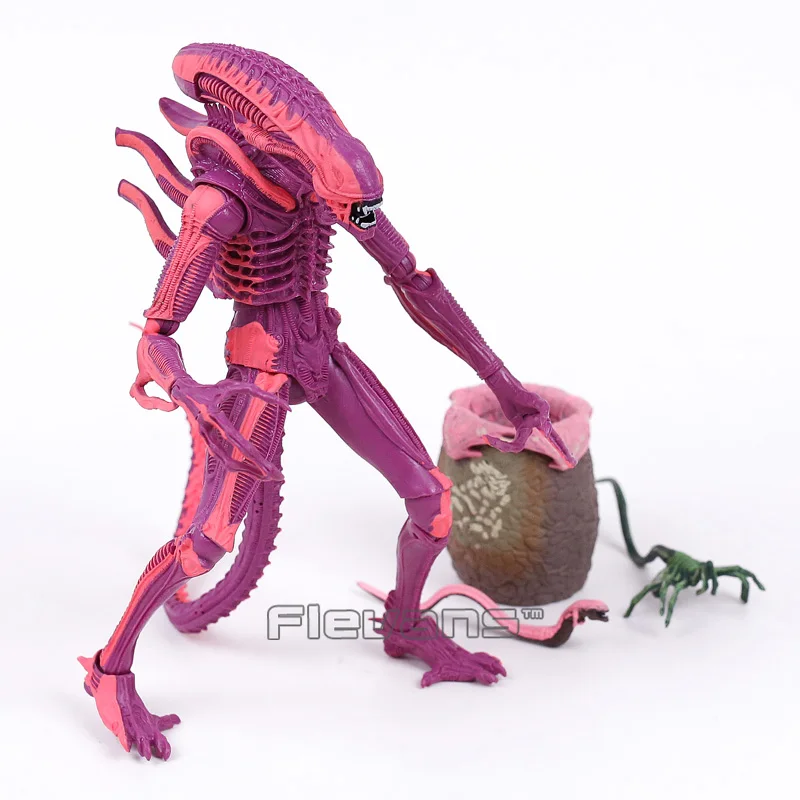 NECA Aliens Pink Xenomorph Warrior Arcade Game Apprearance 7" Action ...