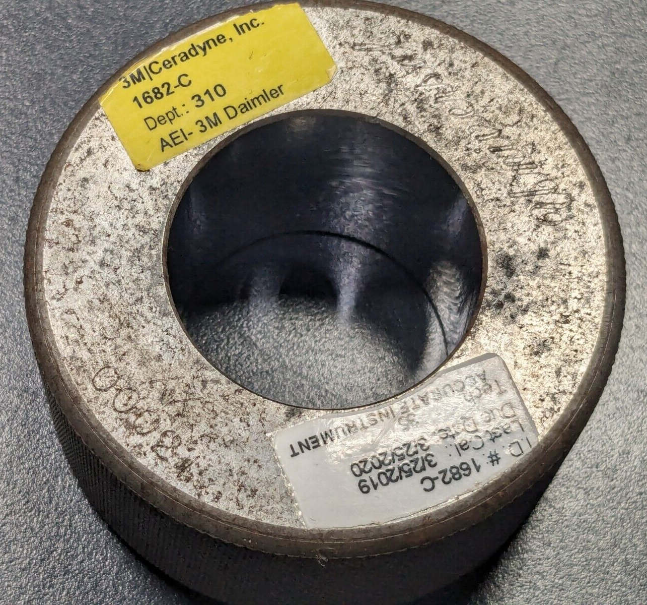 Universal Brand 1.3000" XX MASTER PLAIN BORE CYLINDRICAL RING GAGE ...