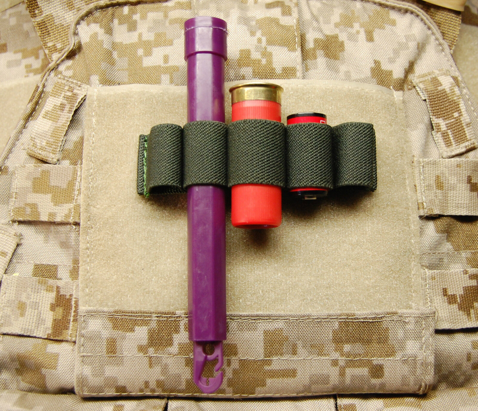 Chemlight Shotgun Shell CR123 Battery Holder Cyalume OD Green Hook ...