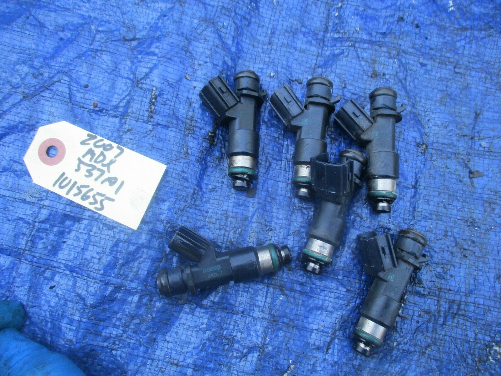 2007 Acura MDX J37A1 fuel injectors set OEM engine motor J37 Denso 6JH ...