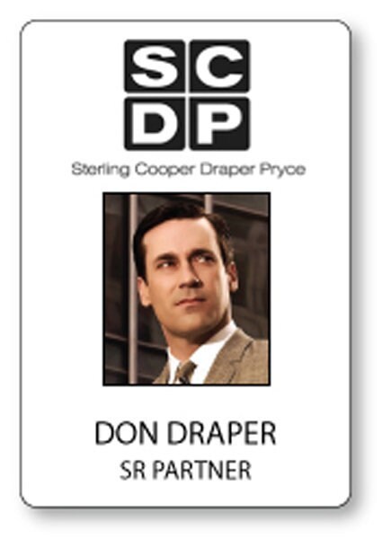 Don Draper Sterling Cooper Draper & Pryce MAD MEN magnet Fastener Name ...