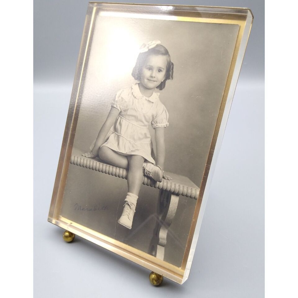 Vintage Framed Portrait Photo, Original Black and White Antique ...