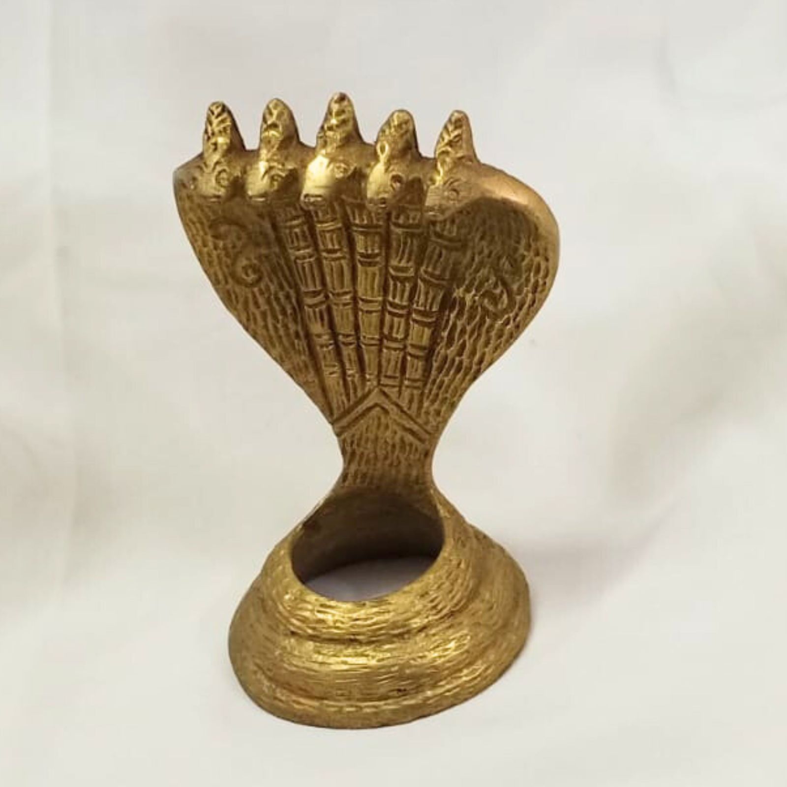 4.5"Inch Panchmukhi Naag maharaj Devta for Home Temple worship Brass ...