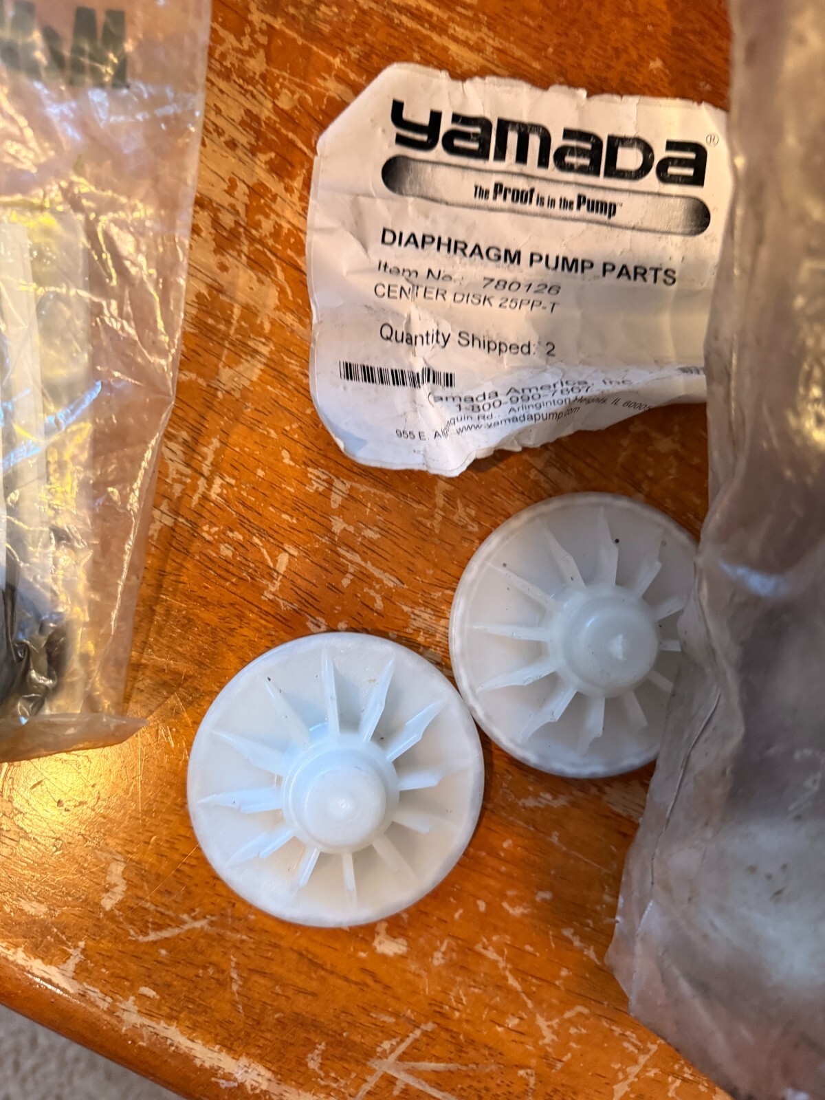 NEW Yamada Diaphragm Pump Center Disk Teflon # 780126 / 25PP-T yp ...