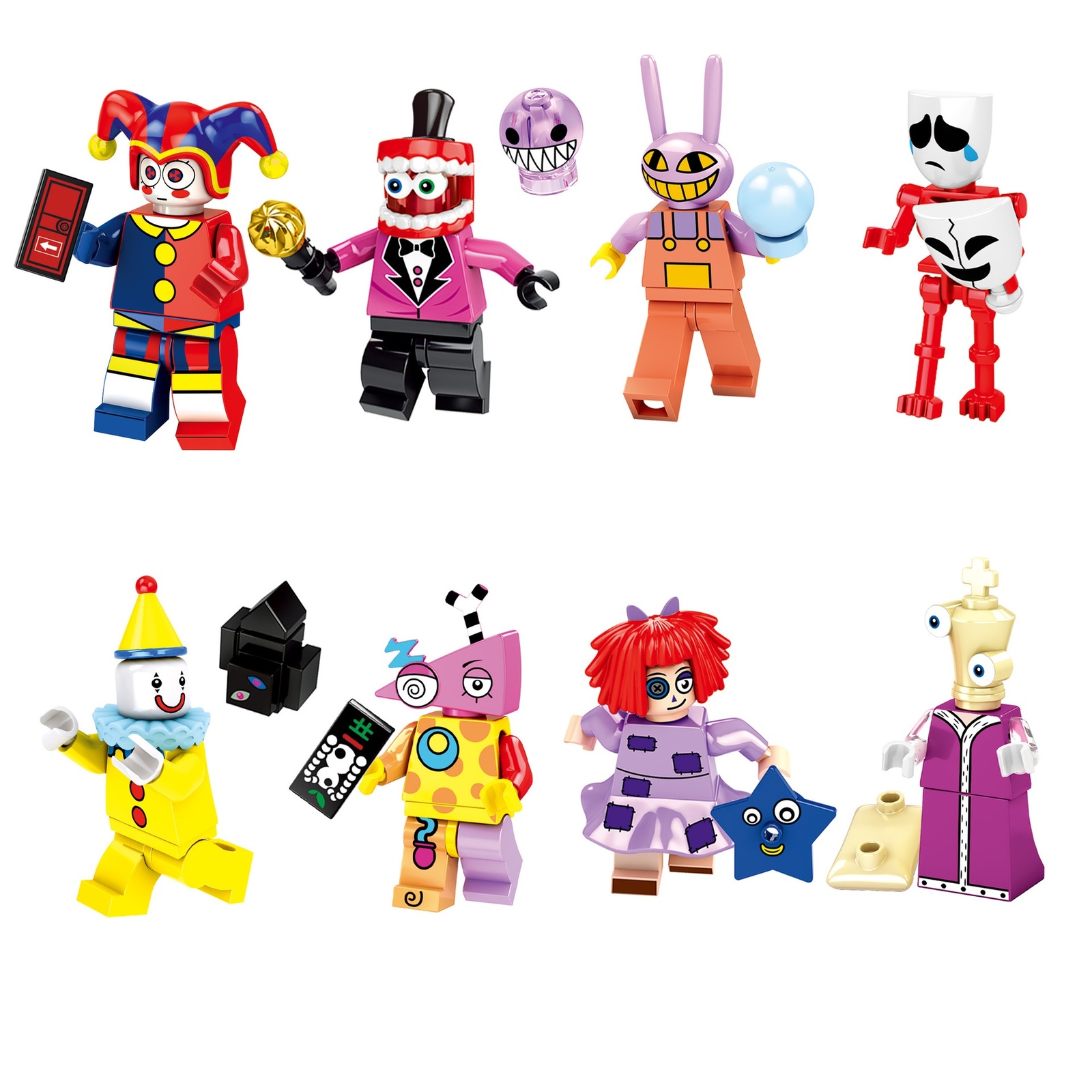 Pomni Jax Ragatha Gangle Minifigures The Amazing Digital Circus Sets ...