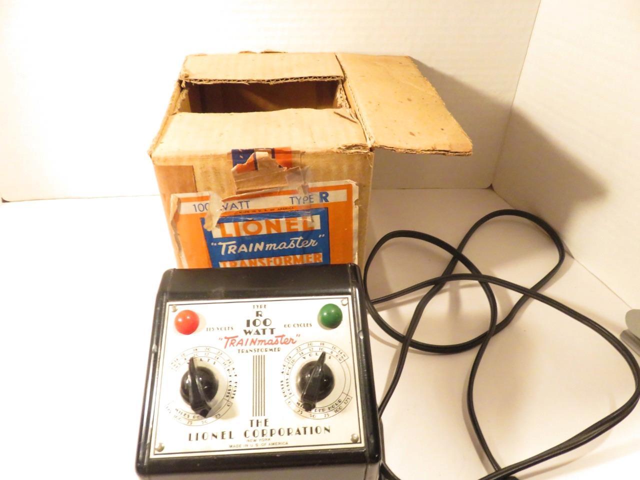 LIONEL PRE-WAR TYPE R 100 WATT TRANSFORMER- BOXED - EXC. - S21 ...