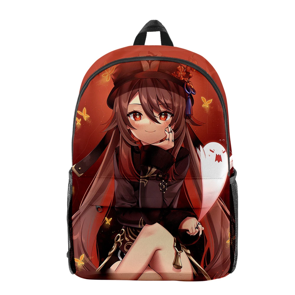 Youthful Genshin Impact Hu Tao Student School Bags Notebook Backpacks ...