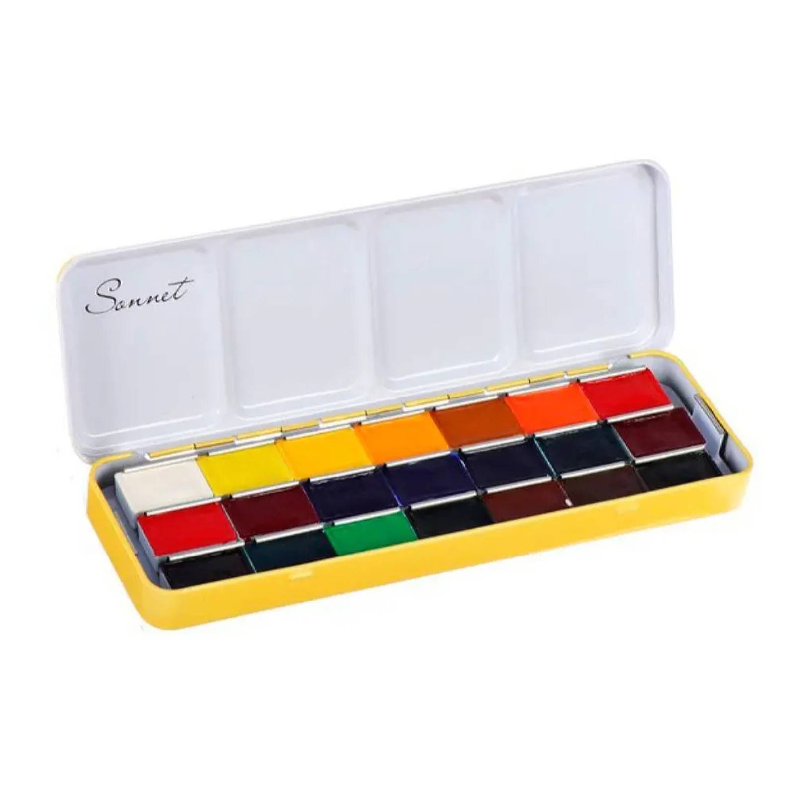 Sonnet Watercolour Paint Set | 21 Watercolour Paints in Pans in Metall ...