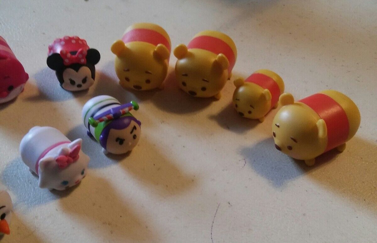 016 Lot of 14 Jakks Disney TSUM TSUM Winnie Pooh Olaf Alice Wonderland ...