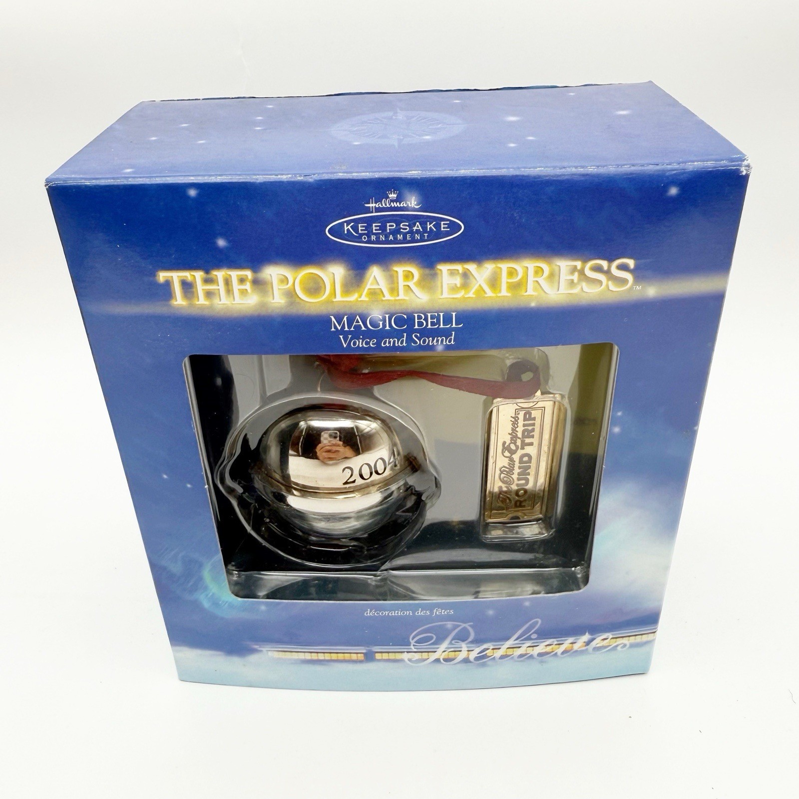 2004 The Polar Express Magic Bell w/Sound in Original Box New - Ornaments