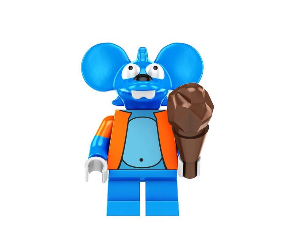 Minifigure Itchy Mouse The Simpsons Cartoon Toys US - LEGO (R) Minifigures