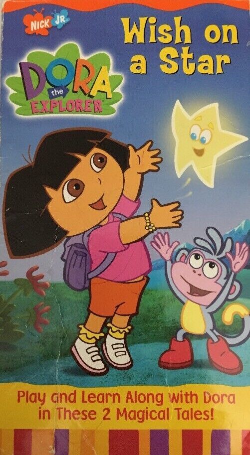 Dora the Explorer-Wish on a Star(VHS,2001)TESTED-RARE VINTAGE-SHIPS N ...