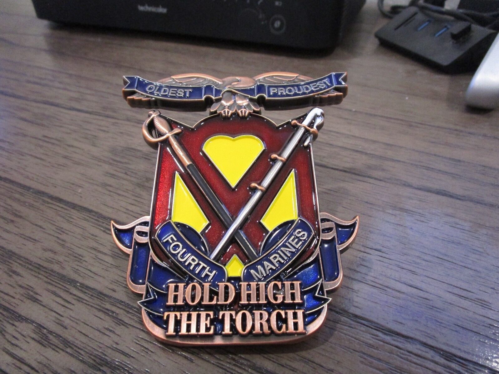 Large USMC Fourth 4th Marines SNCOs Mess Shanghai Okinawa Challenge ...