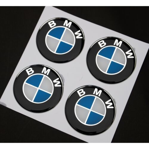 BMW Sticker Wheel Center Caps Rasin 60mm.( 6CM.) FITS OEM 1set Emblem ...
