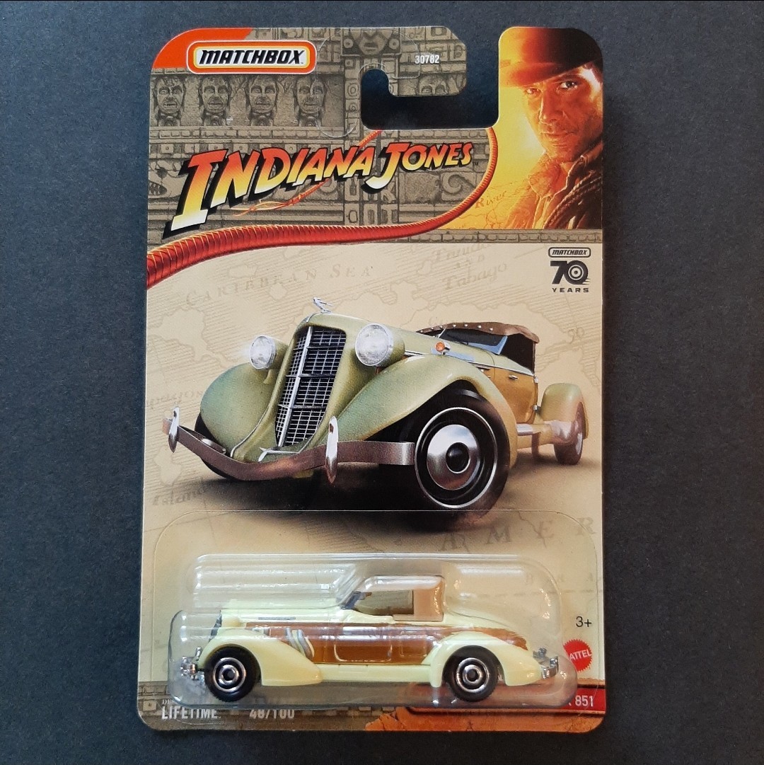 Indiana Jones Matchbox 1936 Auburn Speedster 851 '23 Special Edition 70 ...