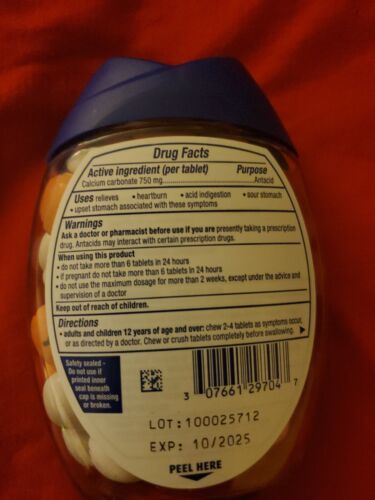 TUMS CHEWY BITES ORANGE & CREAM EXTRA STRENGTH CHEWABLE ANTACID FOR ...