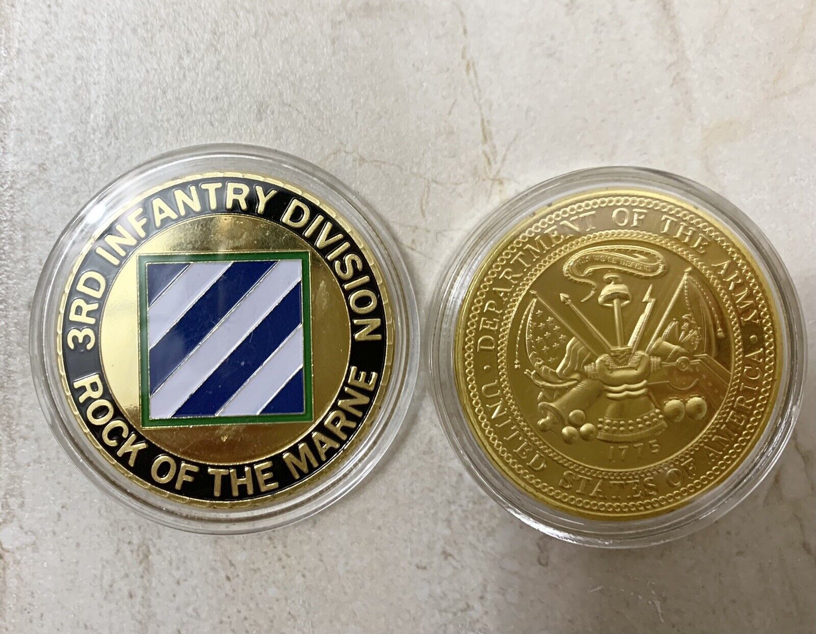 ARMY Third 3rd INFANTRY COMBAT DIVISION Challenge Coin - Current ...