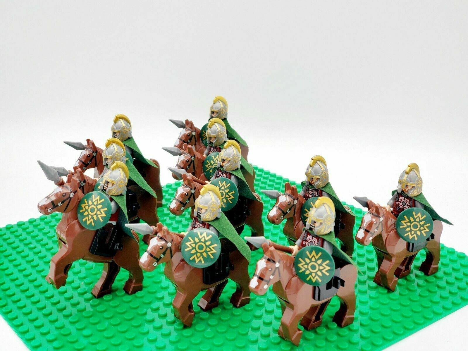 Lord of the Rings Eomer Riders of Rohan Cavalry Army 20pcs Custom ...