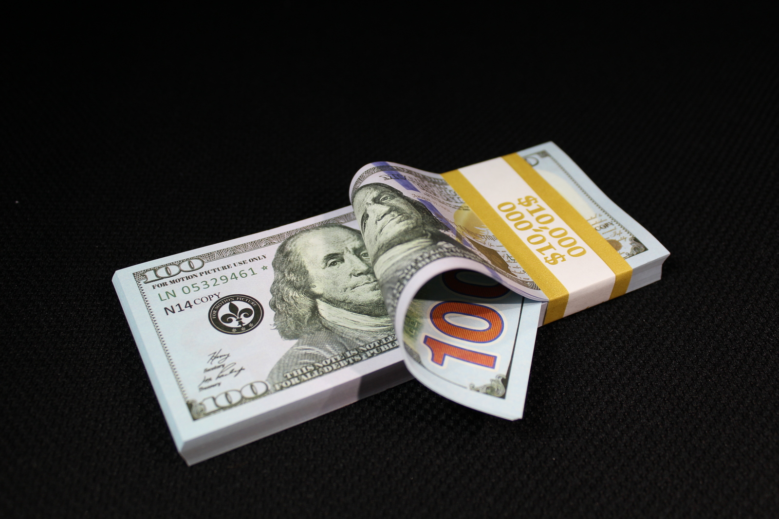 10K Full Print Realistic Prop Money New 10,000 Dollar Bills Cash Fake ...