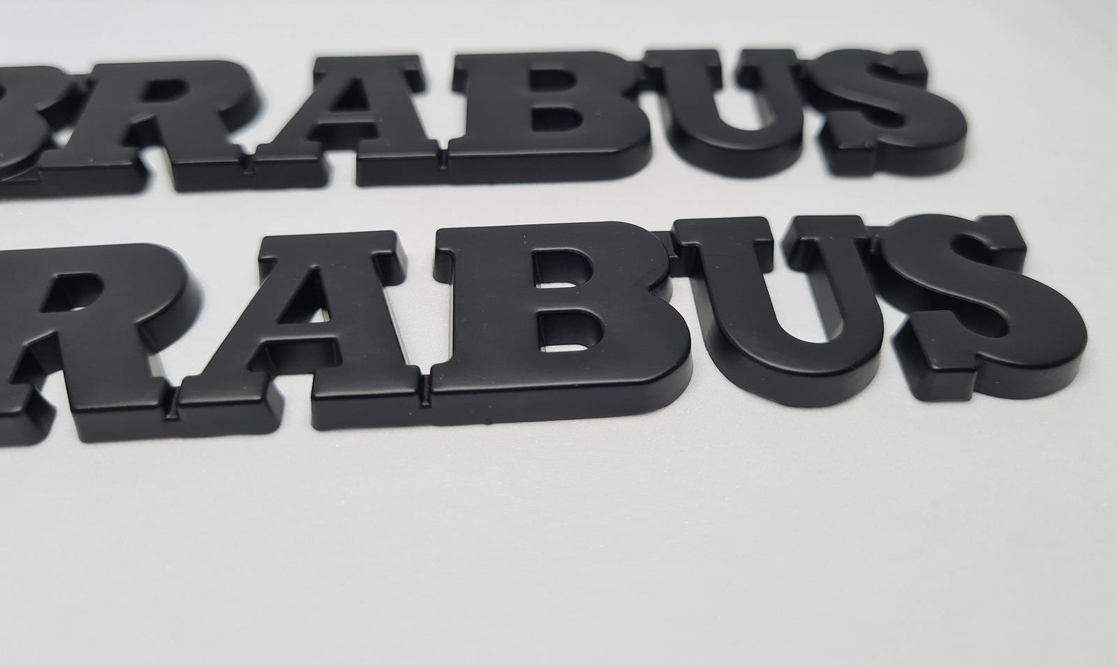 Mercedes Brabus Kit Black Front And Rear/Boot Badge Emblem Brabus ...