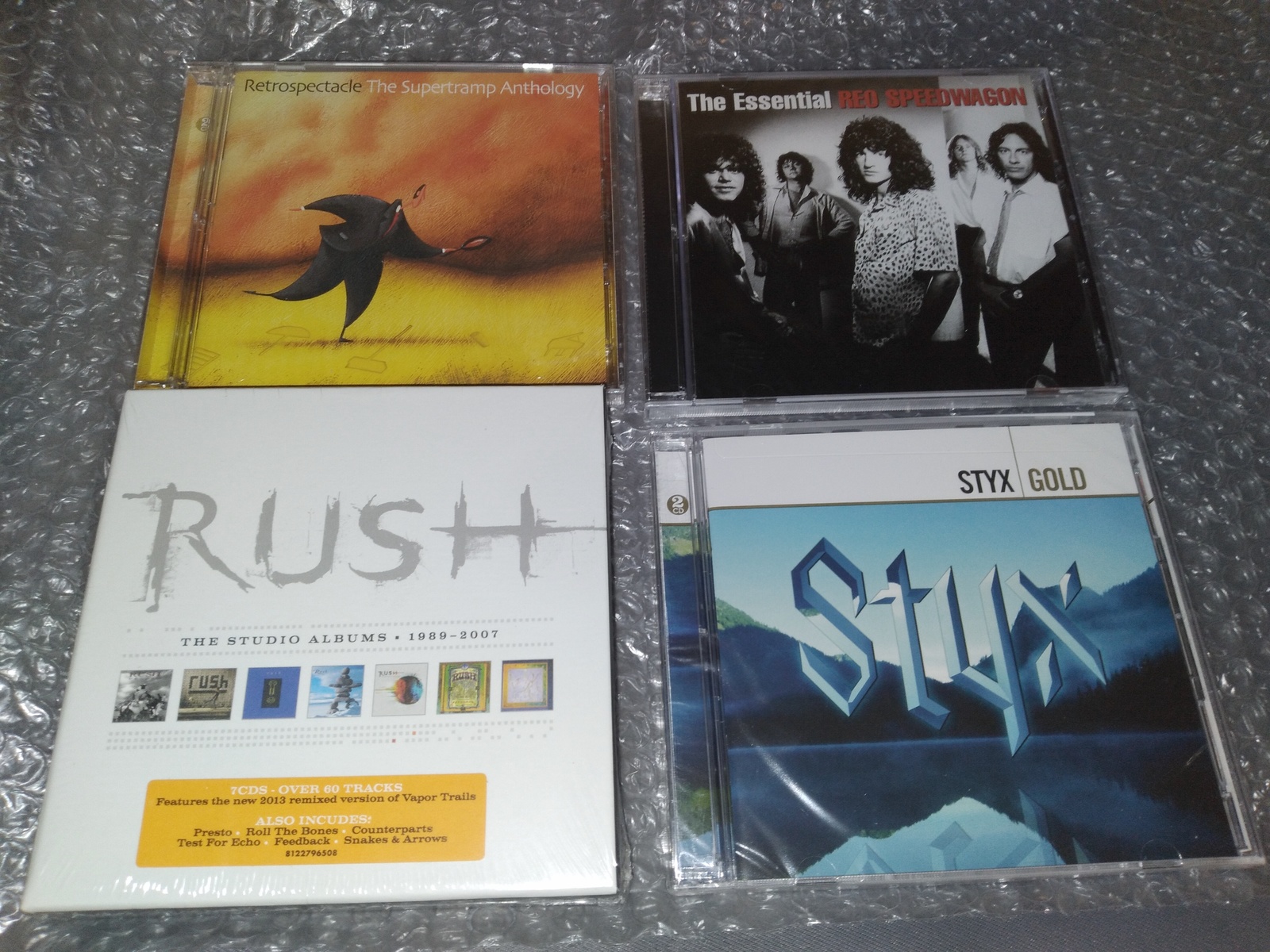 STYX Gold RUSH - The Studio AlbumsCD Box Set REO NEW + Supertramp - CDs