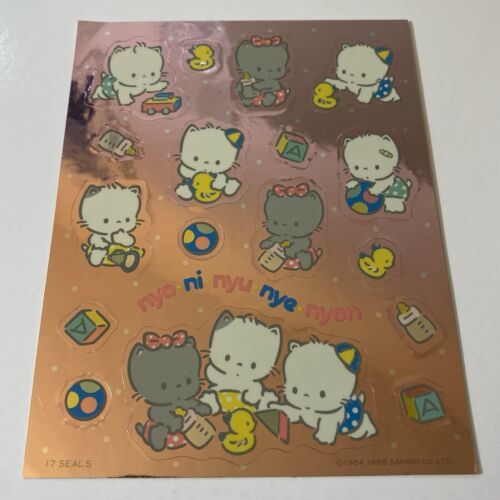 Vintage Sanrio 1986 Nya Ni Nyu Nye Nyon Stickers - Other Animation ...
