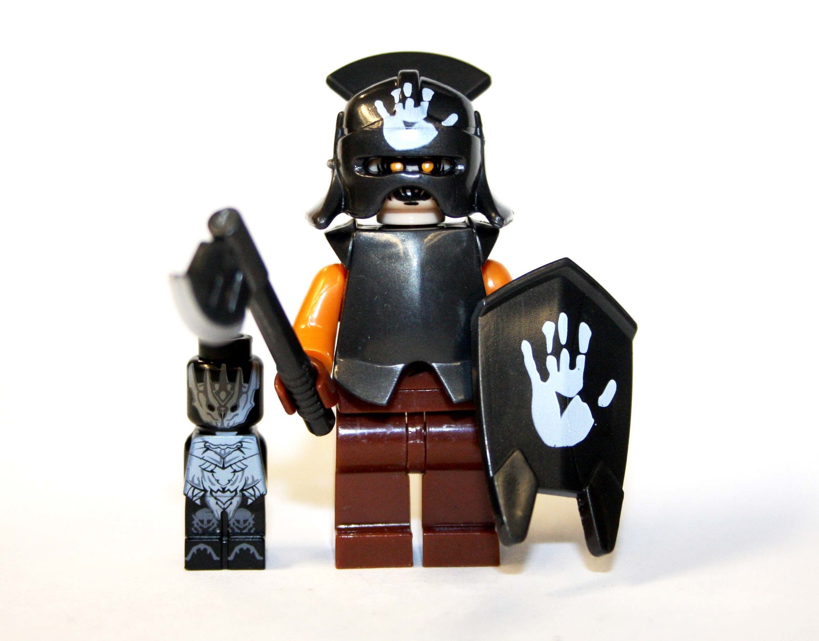 Uruk-Hai Red Orc with Mini Sauron LOTR Lord of the Rings Hobbit Minif ...