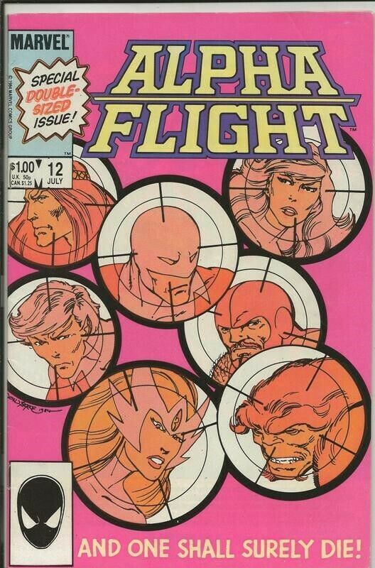 Alpha Flight #12 ORIGINAL 1984 Marvel Comics Death of Guardian James ...