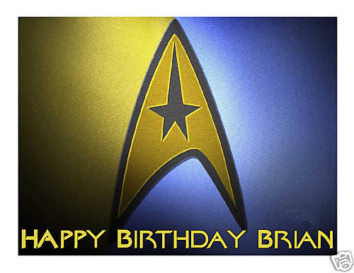Star Trek edible cake image cake topper frosting sheet - Cake Toppers