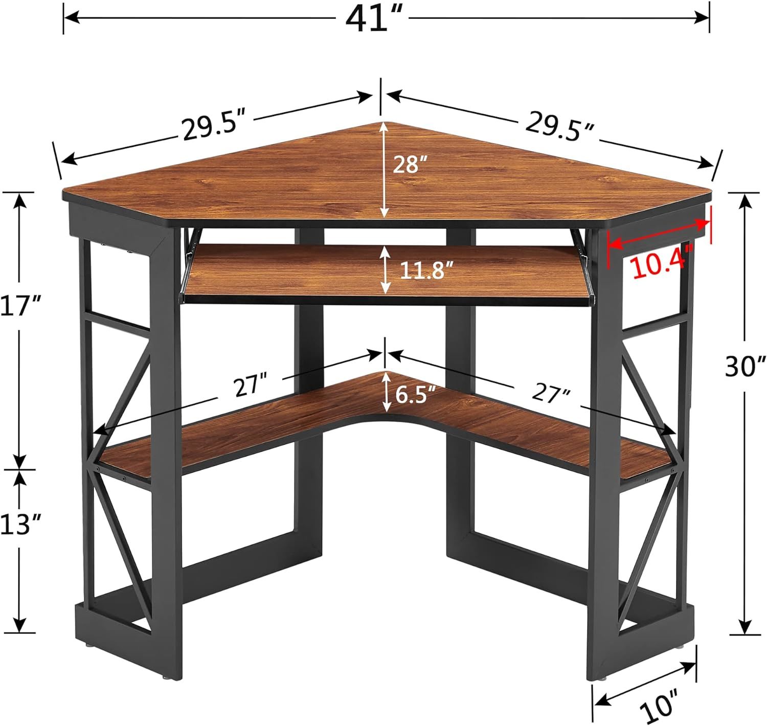 41 inch computer desk store