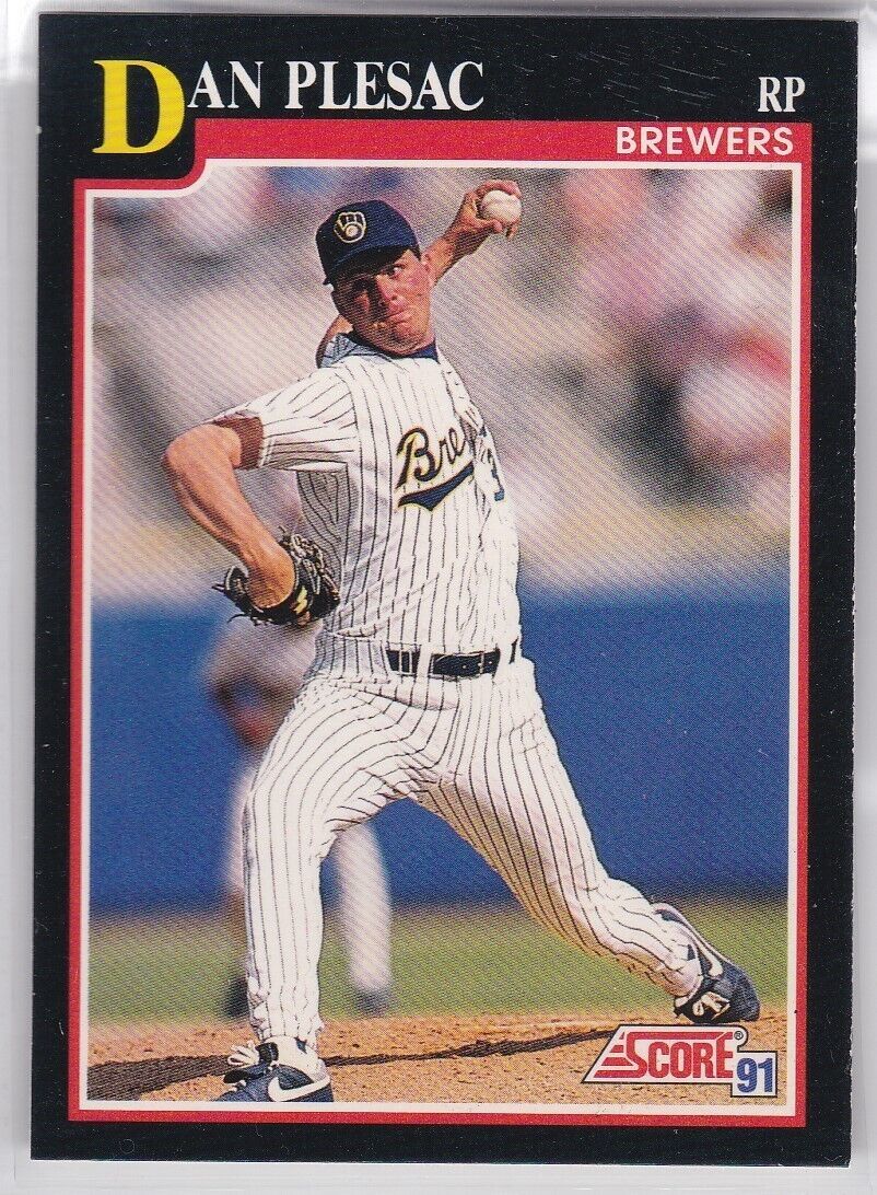 M) 1991 Score Baseball Trading Card - Dan Plesac #275 - Trading Card ...