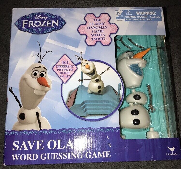 NEW DISNEY FROZEN SAVE OLAF WORD GUESSING GAME GIRLS BOYS Hangman ...