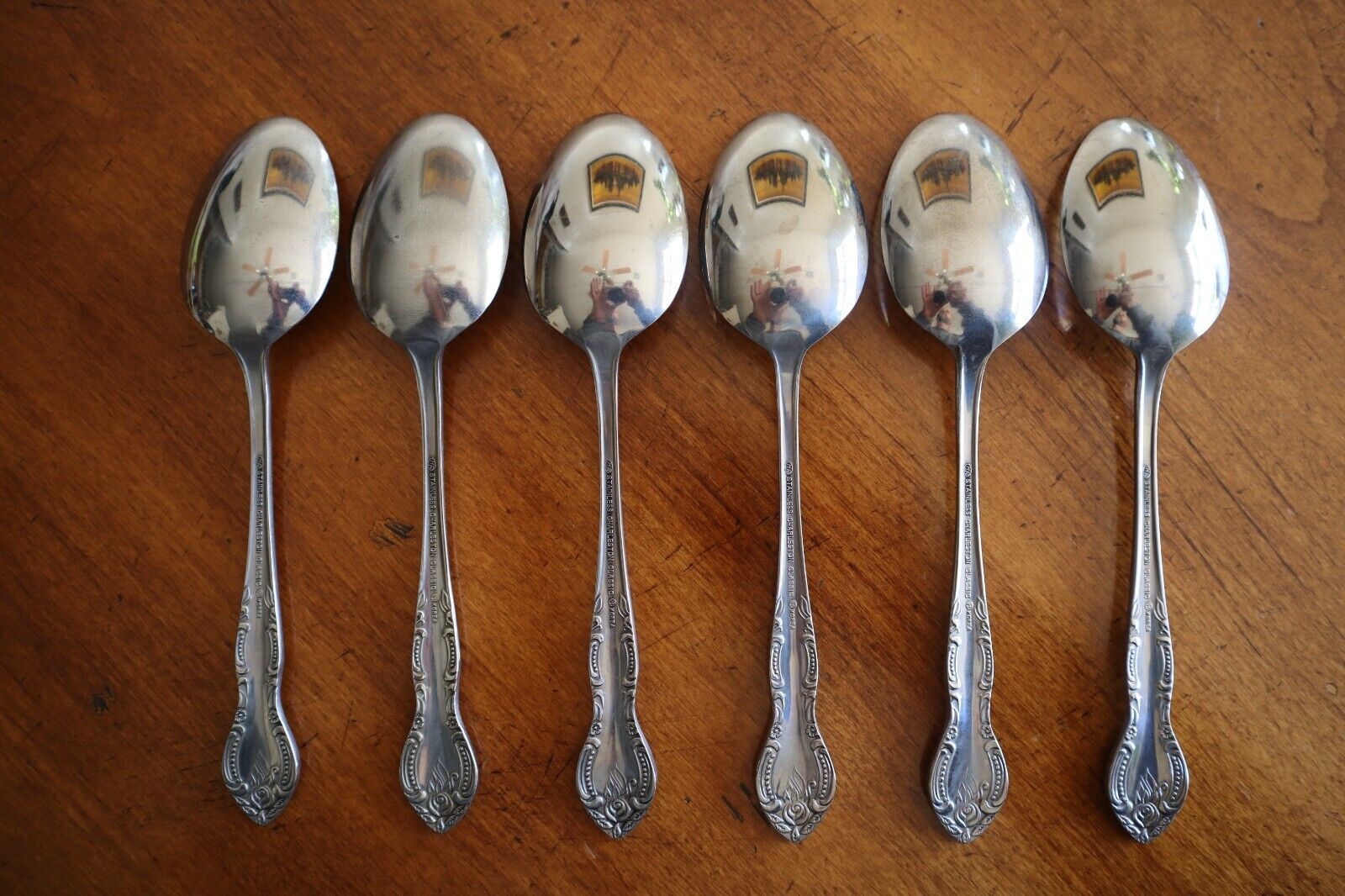 Hanford Forge 6x Soup Dinner Table Spoon Oval CHARLESTON CLASSIC ...