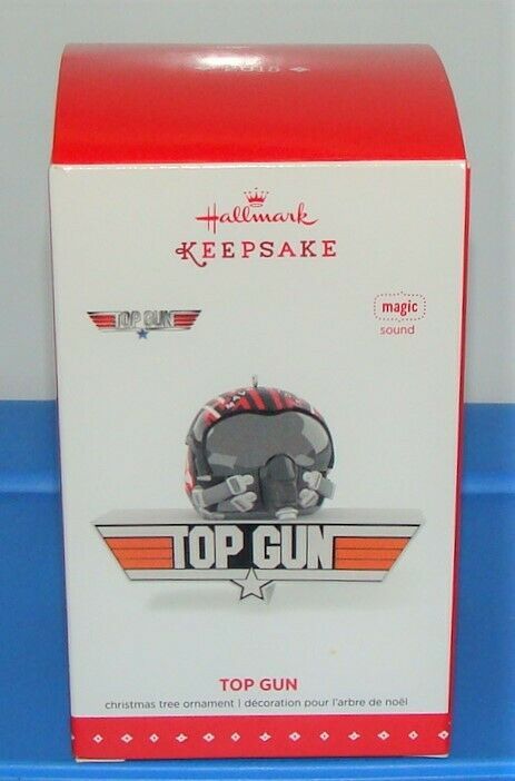 2015 Hallmark Christmas Ornament Top Gun Maverick Pilot Helmet Danger ...