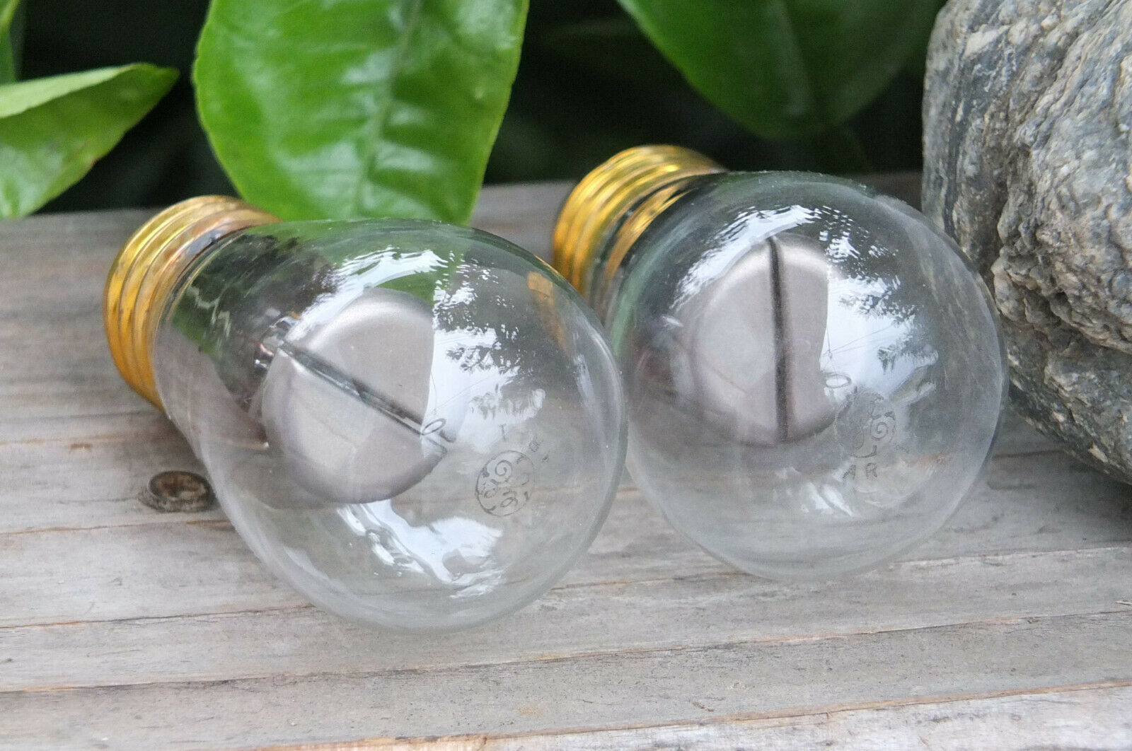 2 Antique Used GE AR-1 Argon Glow Lamp Bulb night light /Jackson 635 ...