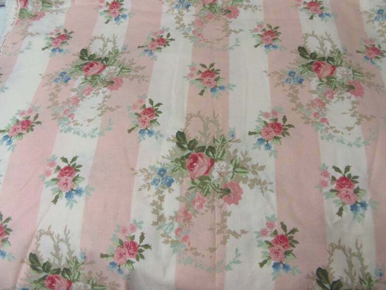 Laura Ashley Isabelle Fabric Pink Roses - Fabric