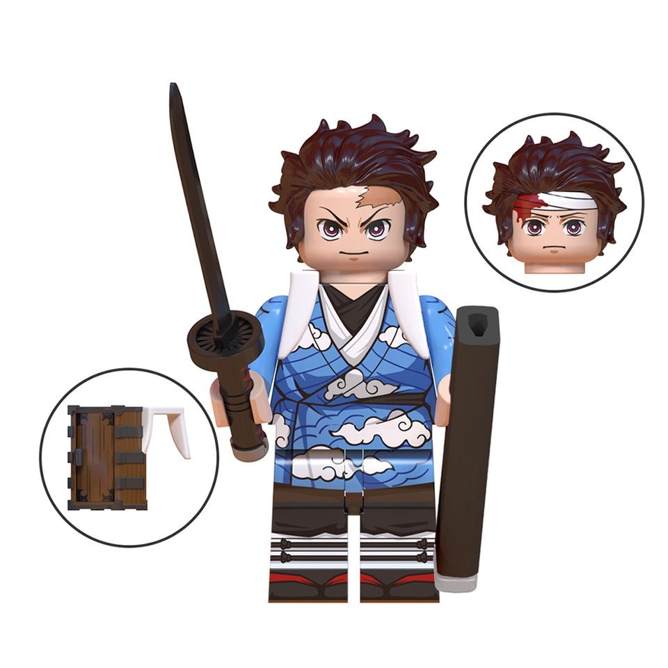 Demon Slayer Kimetsu no Yaiba Yoriichi Muzan Kokushibo Douma 8pcs ...