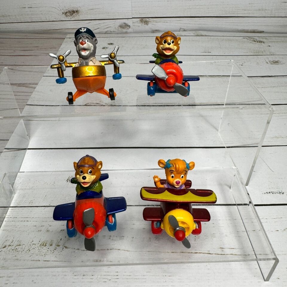 Vtg Talespin McDonalds Happy Meal Toys Animal Pilot Airplane Toys Set ...