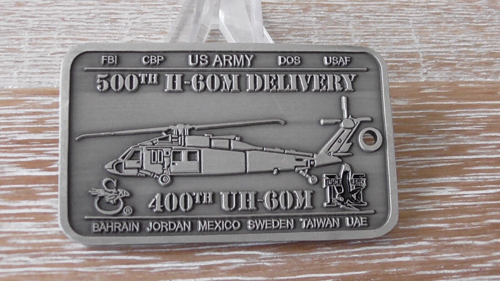 US Army 500th H-60M Delivery Black Hawk Helicopter Sikorsky Challenge ...