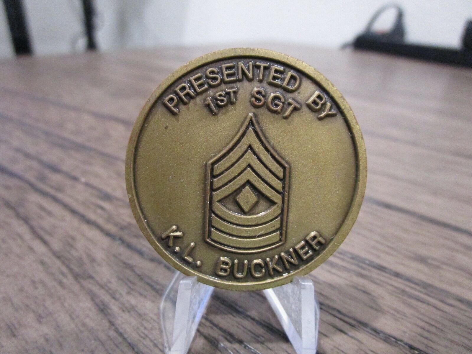 USMC United States Marine Corps 1st SGT K L Buckner Challenge Coin #96L ...