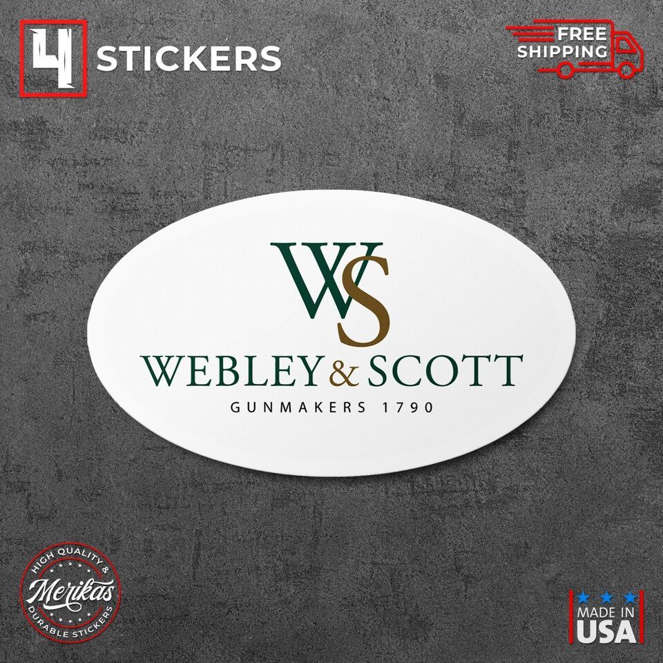 Webley & Scott Gunmakers, Shotguns & Airguns, US Made Vinyl Decal ...
