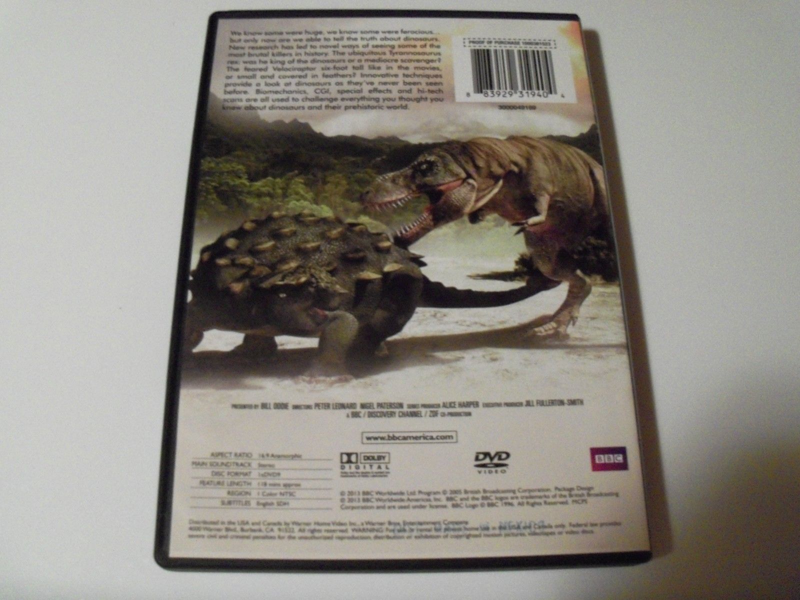 Predator Dinosaurs The Truth About Killer Dinosaurs DVD Widescreen BBC ...