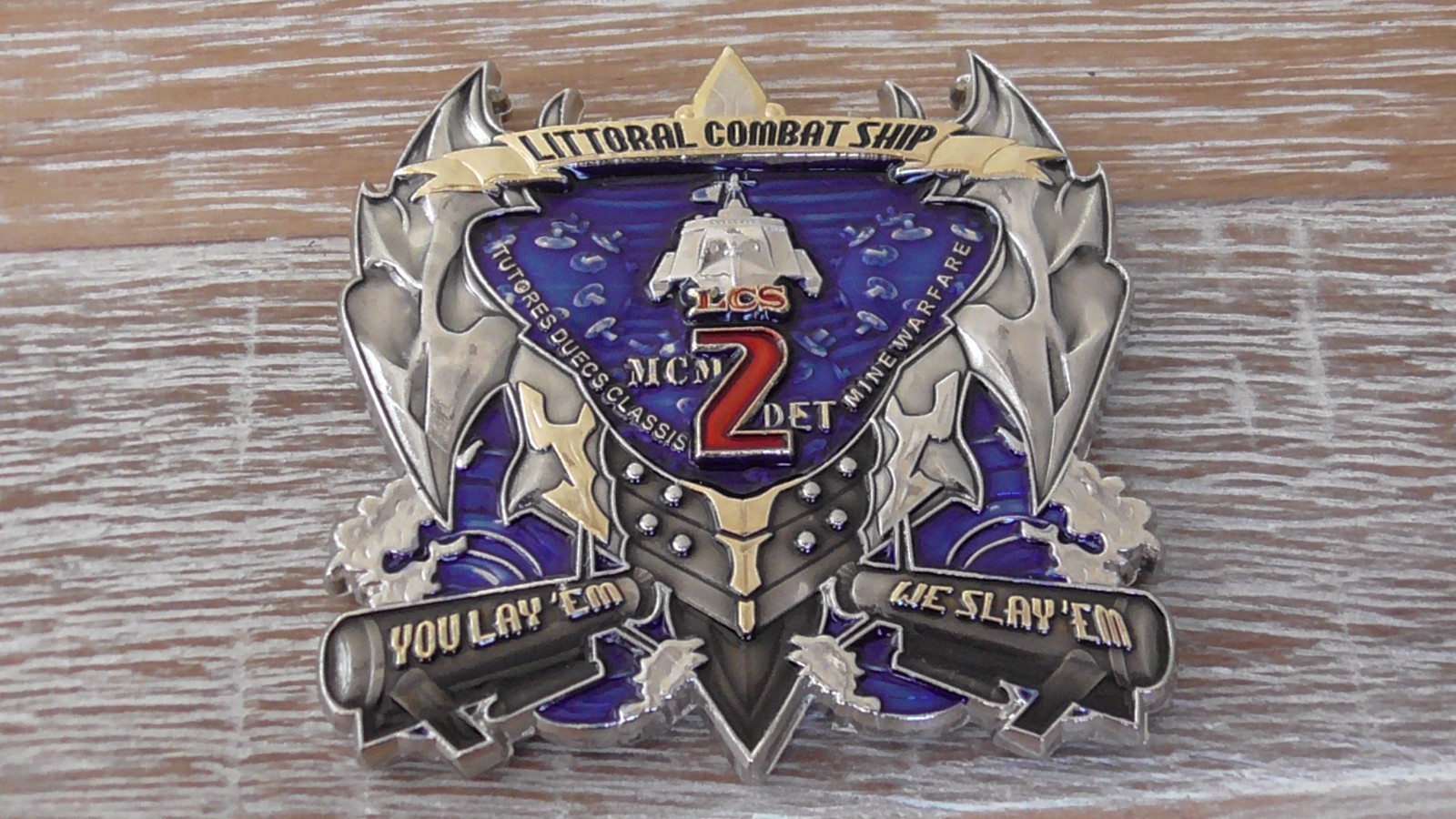 USN Littoral Combat Ship LCS 2 Crew DET Mine Warfare CPO Challenge Coin ...