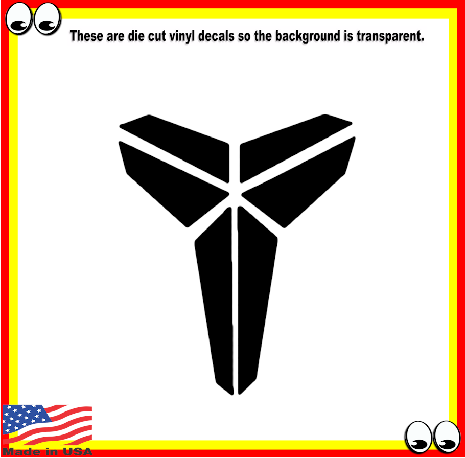 Kobe Bryant Black Mamba Vinyl Cut Decal Sticker Logo Los Angeles Lakers ...