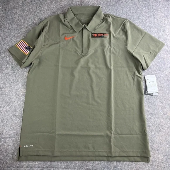 NWT Men's medium Nike OSU beavers military appreciation polo salute ...